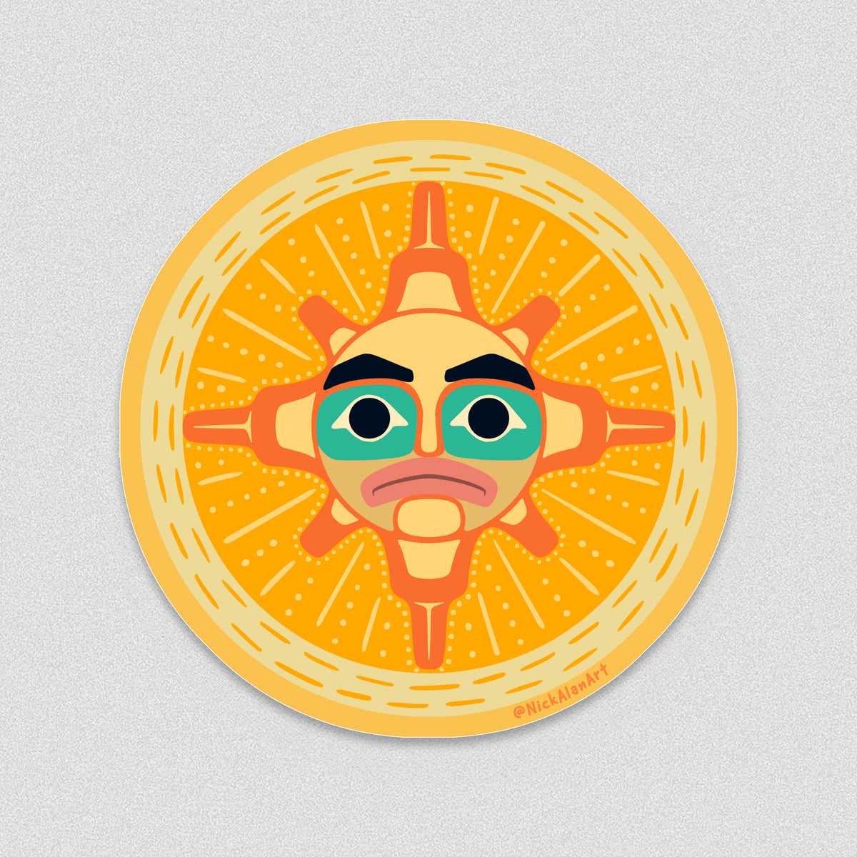 Sun Sticker – Nick Alan Art