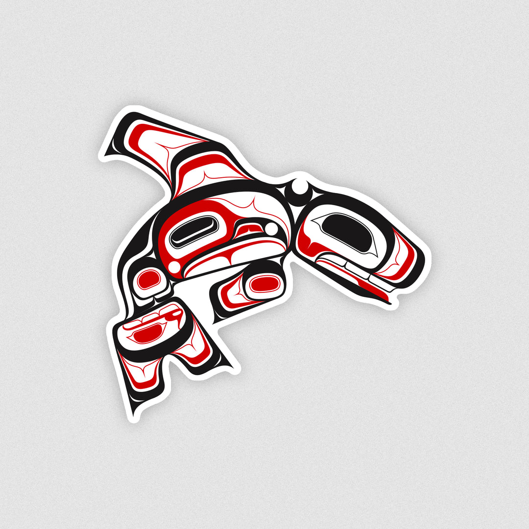 Tlingit Killer Whale Laptop Vinyl Sticker – Nick Alan Art