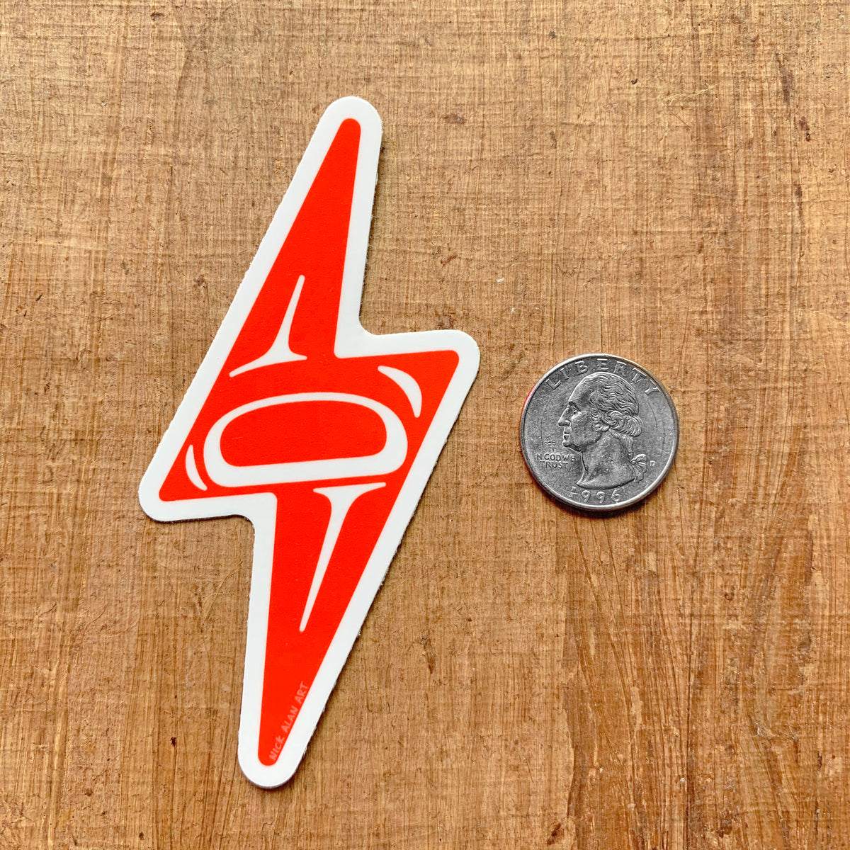 Tlingit Lightning Bolt Vinyl Sticker – Nick Alan Art