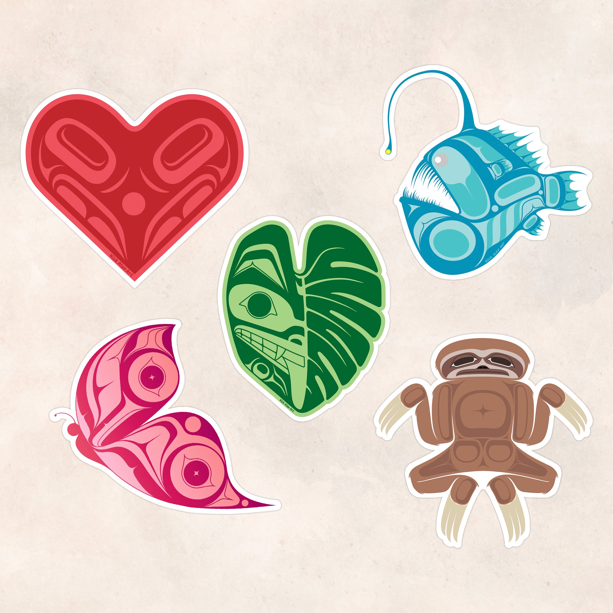 Formline Sticker Set – Nick Alan Art